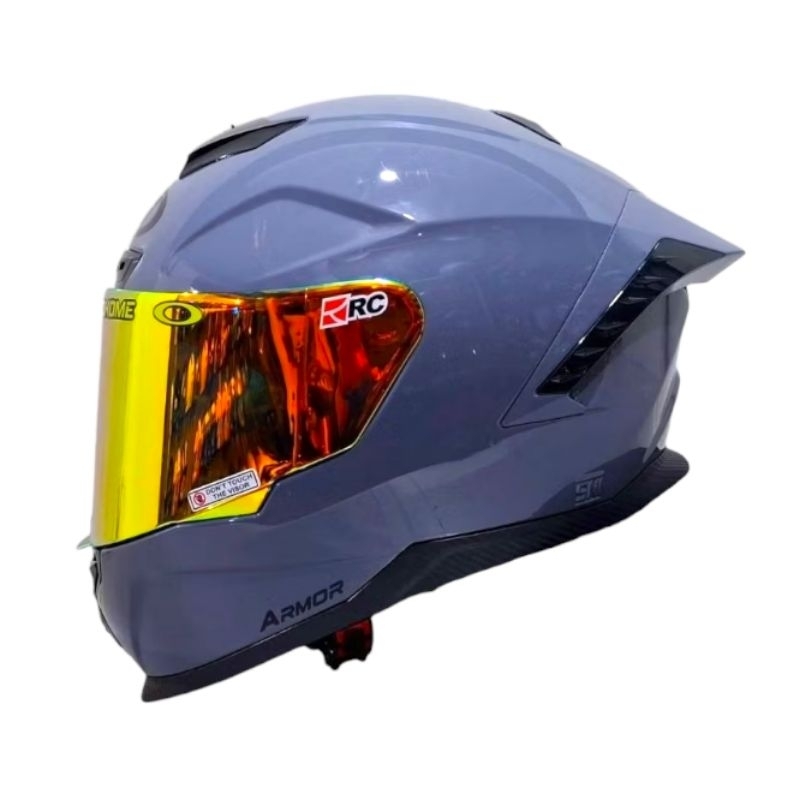 Sni FULL FACE JS ARMOR CARBON BLACK MOTORCYCLE HELMET||Original JS ...