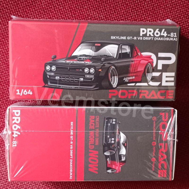 Die Cast 1:64 Nissan Skyline GTR V8 Drift Hakosuka [Poprace] Advan ...