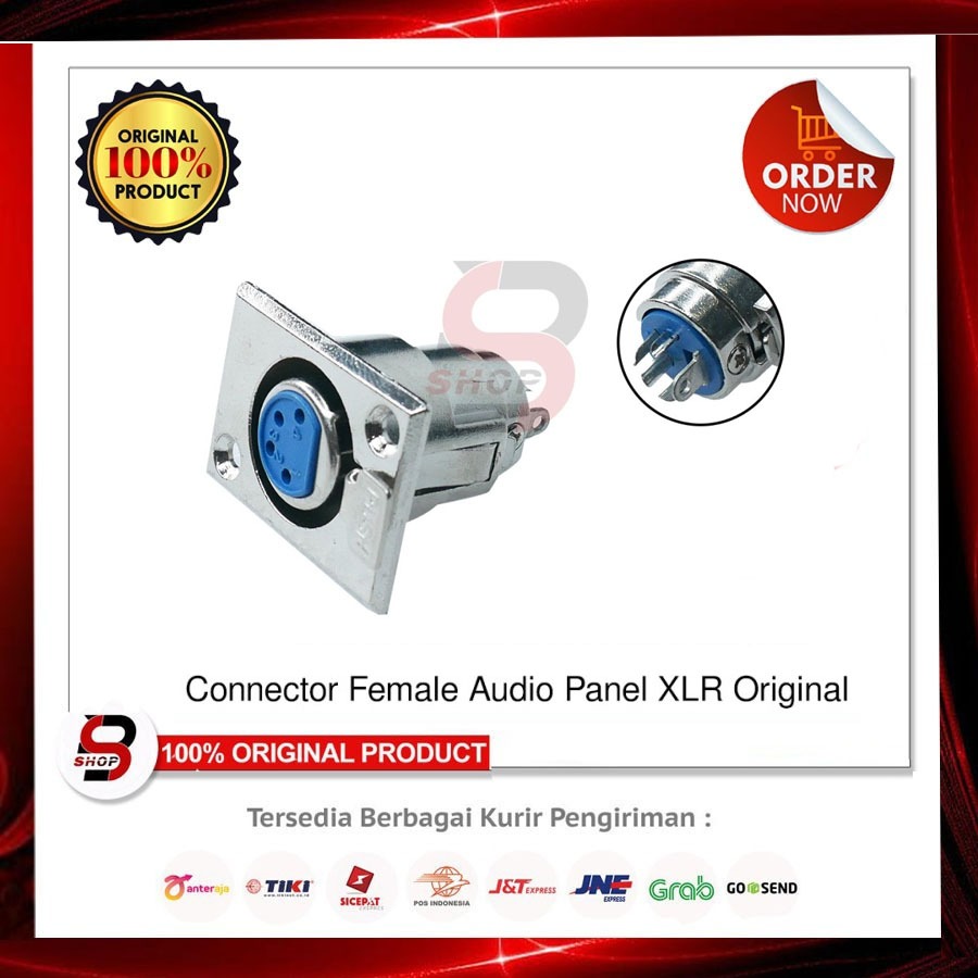 4 Pin Female XLR Panel Connector (China) / Female Connector / XLR ...