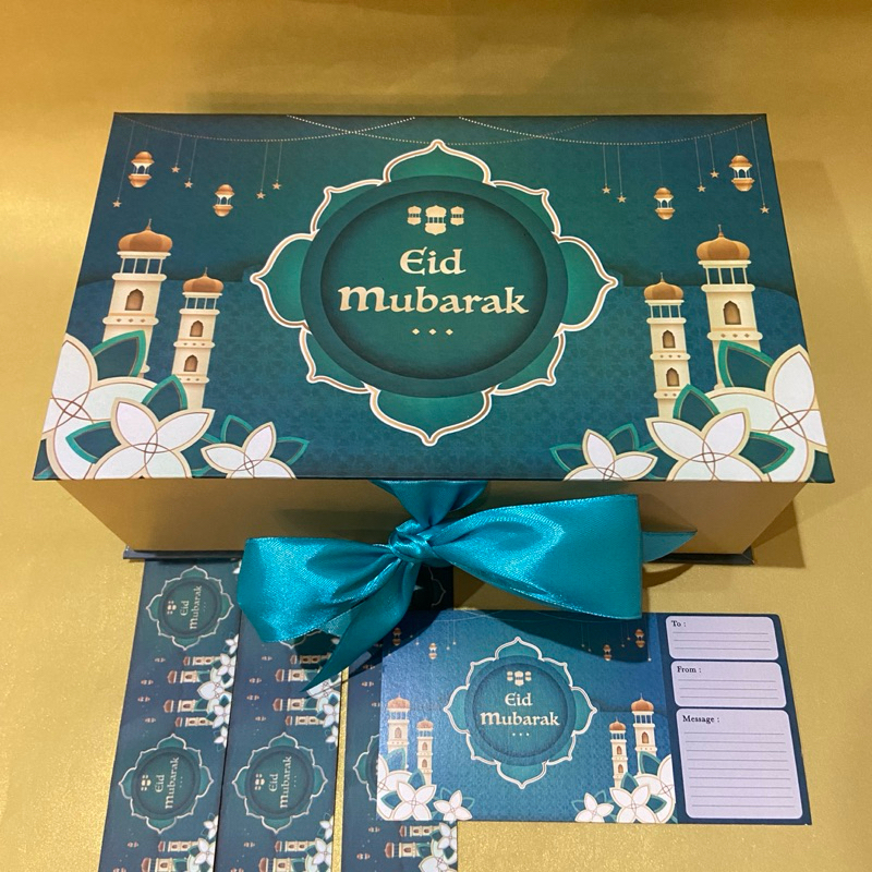 Eid Parcel Box model / eid al-Fitr dry cake Box / eid hardbox Hampers ...