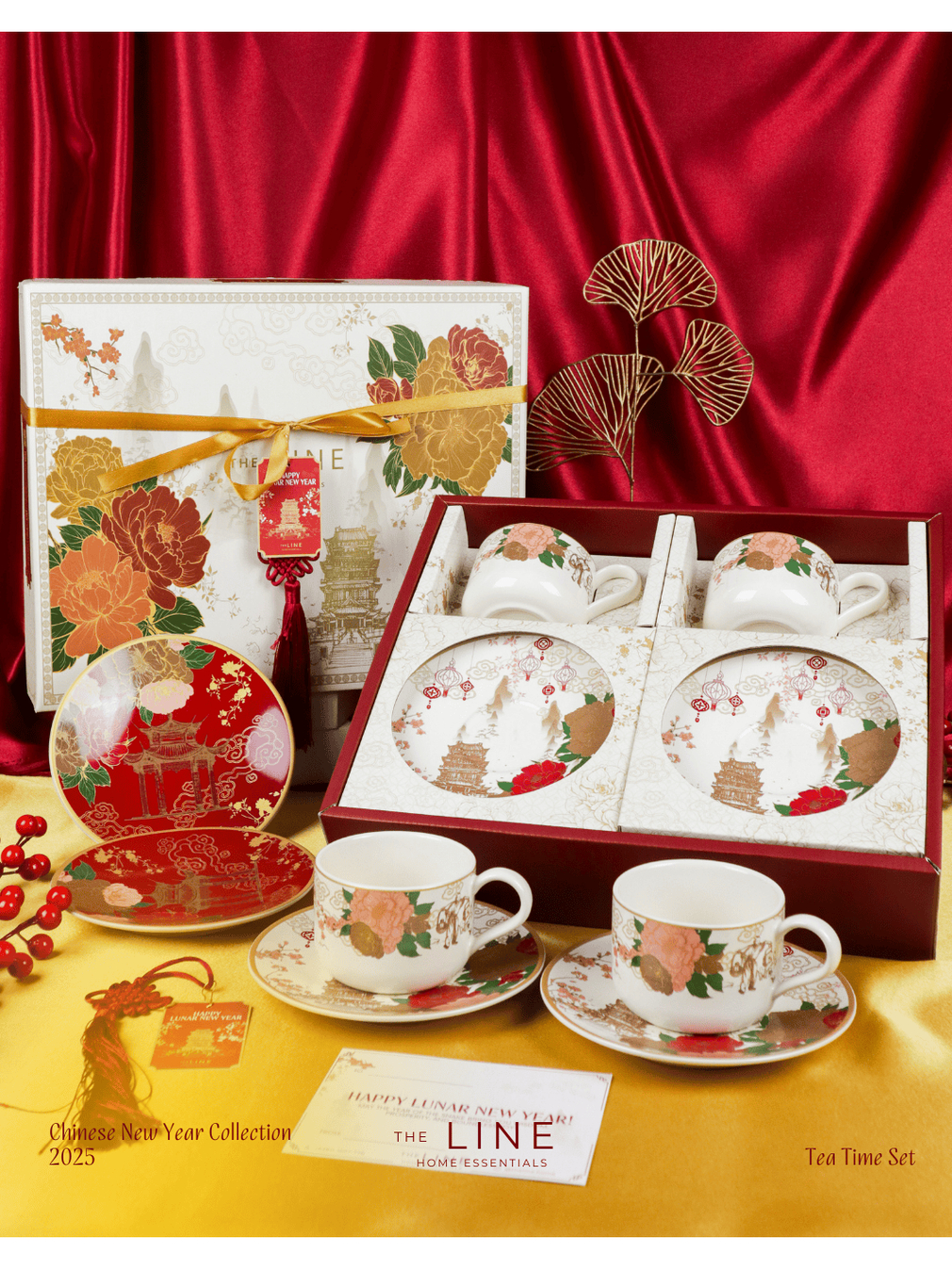 Chinese New Year Hampers - Lunar Bloom Tea Time Set - Chinese New Year ...