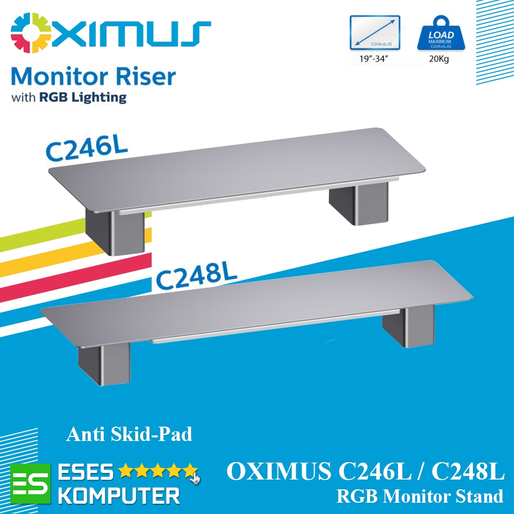 Monitor Stand Oximus C246L C248L RGB Desk Shelf Monitor Riser | Shopee ...