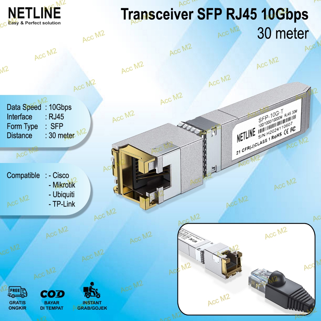 Transceiver SFP LAN RJ45 10Gbps 30 meters | Shopee Singapore