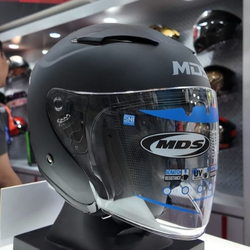 NEW MDS VOLTUS SOLID ORIGINAL | ALL VARIANT | ORI HALF FACE PLAIN SNI ...