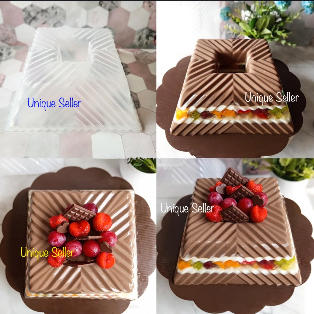 [Contains 12] Sponge Cake Mold Agar Ager Marble Lava Marble Pyramid Box ...