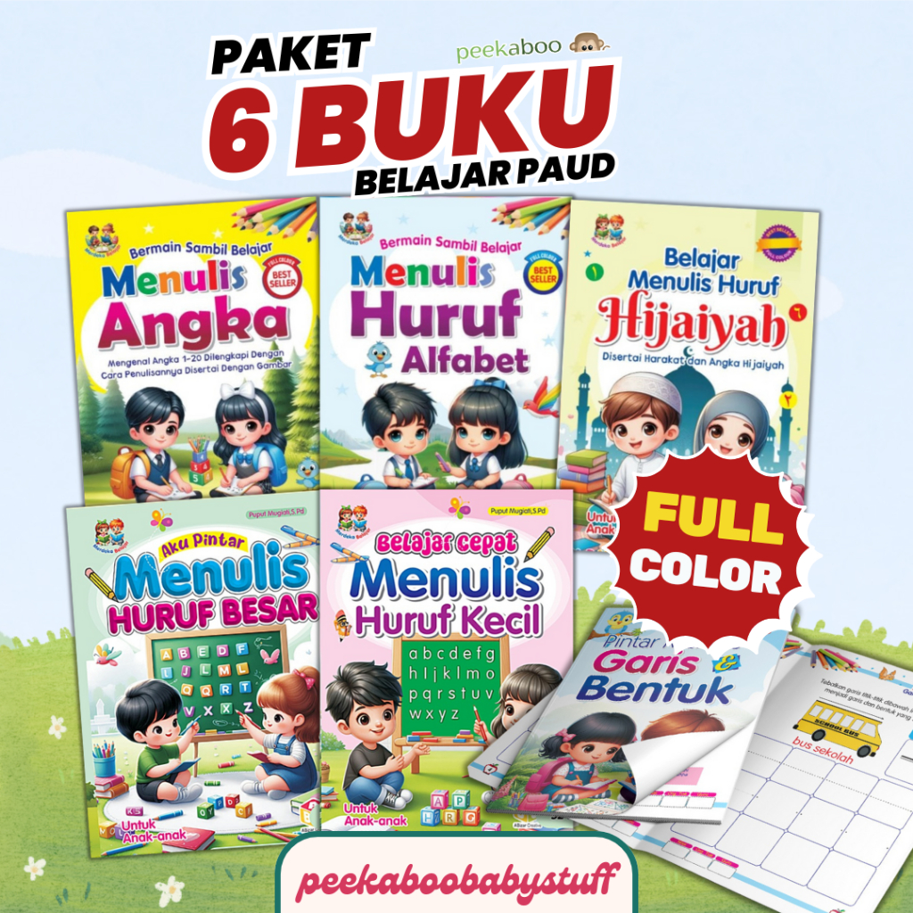 Package OF 6 PRESCHOOL BOOKS (RB) TRACING || Practices LEARNING TO ...