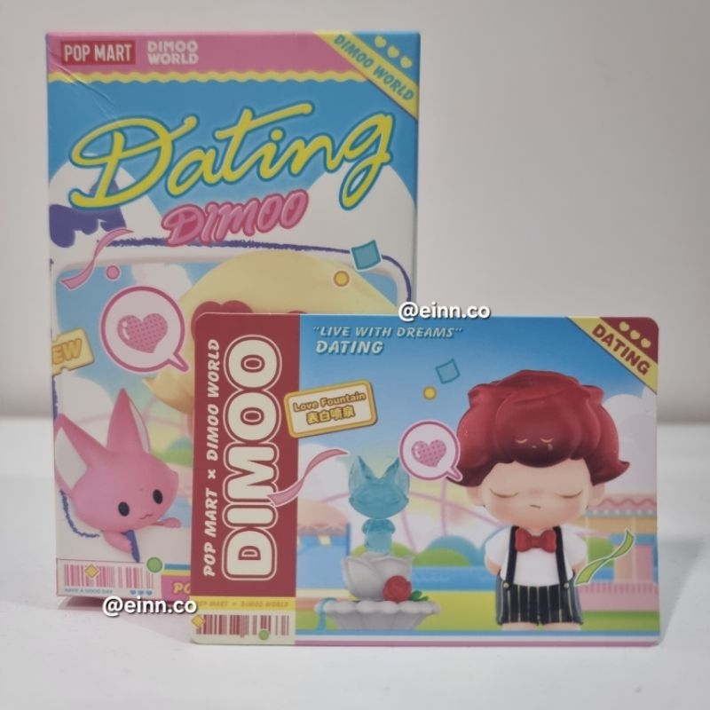 Pop MART Dimoo Dating Love Selected Fountain Rose 100% Original Sealed ...
