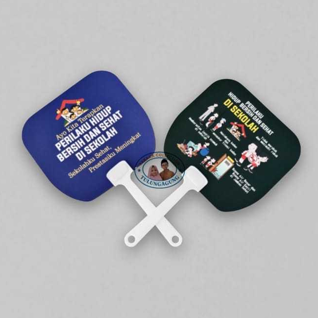 Our Let's Apply PHBS Health Fan on School | Souvenir fan | Fan Pack of ...