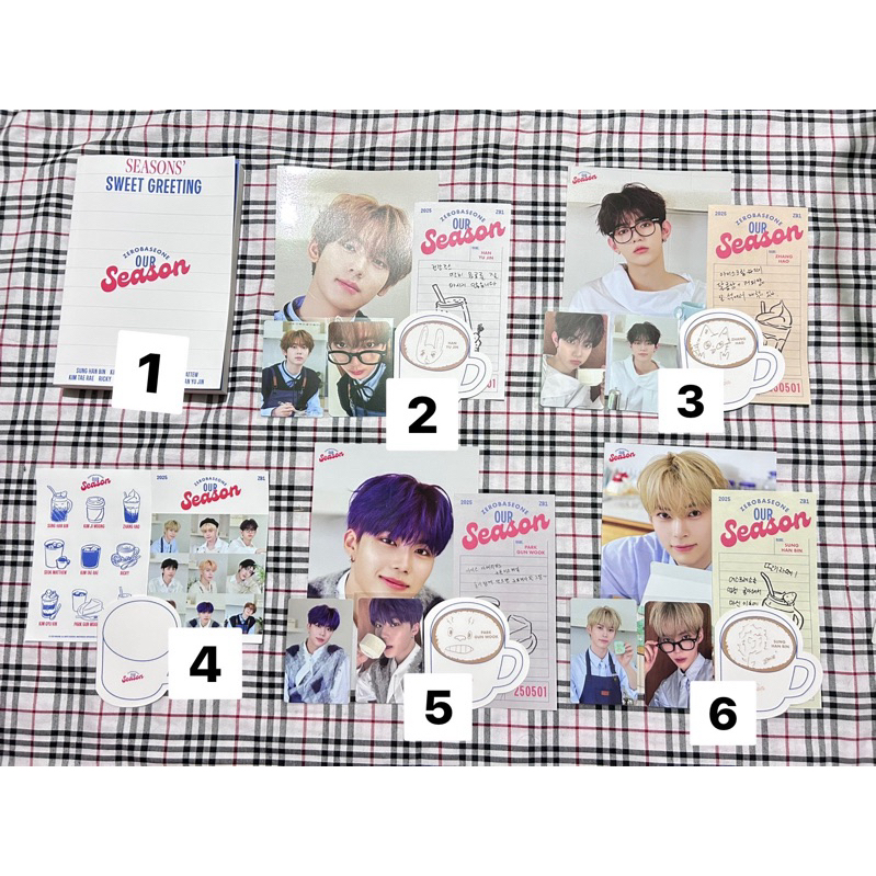 Season's GREETINGS 2025 ZB1 ZEROBASEONE HANBIN YUJIN ZHANGHAO GUNWOOK ...