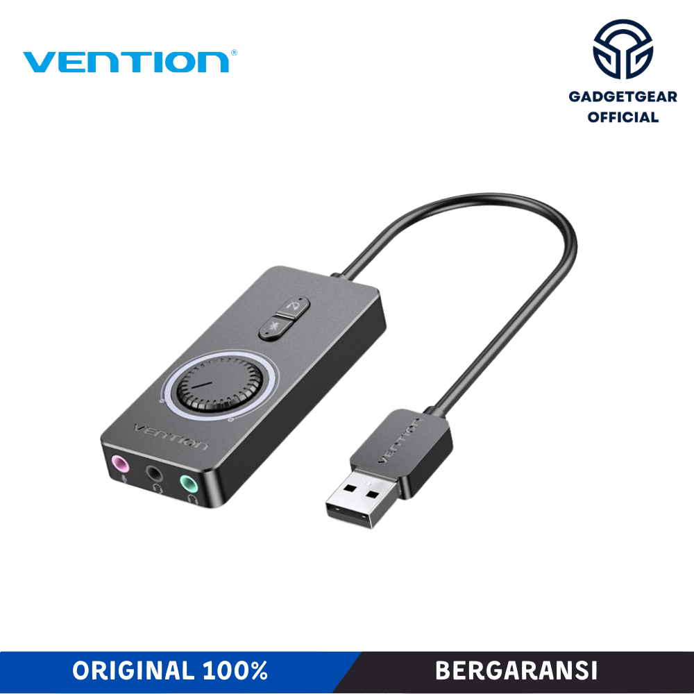 Vention Sound Card USB 2.0 to Jack 3.5mm Adapter with Microphone Input ...