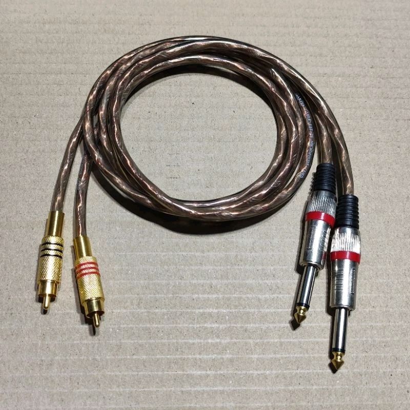 Rca Jack Mic Cable To Toa Mono Jack Length 1 Meter Per Set (Pair ...
