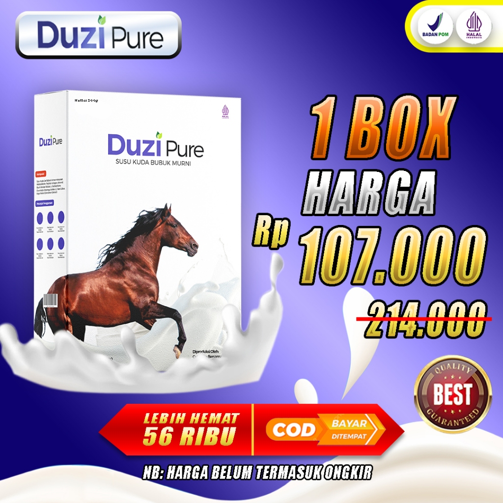 Duzi Pure - Calcium Lombok Horse Milk Treats Joint Pain, Gout, Numbness ...