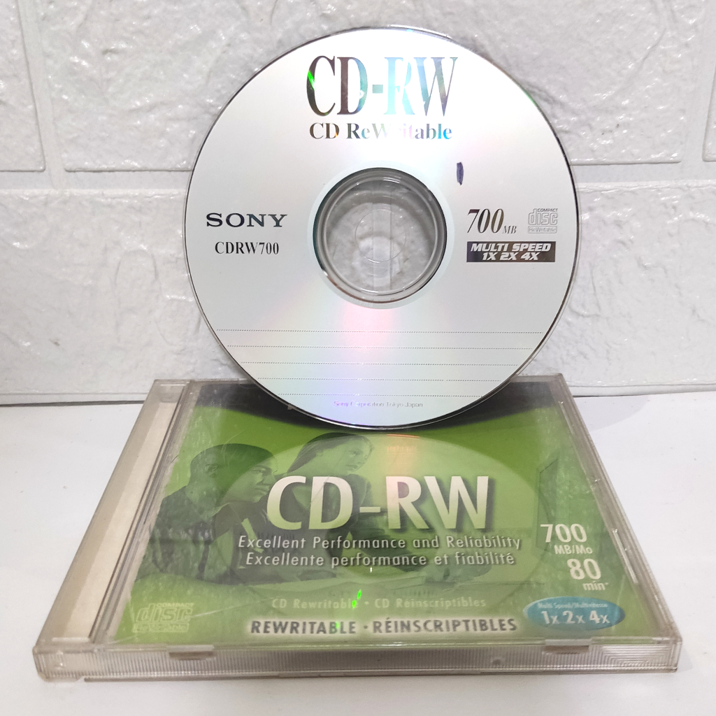 Sony CD-RW Multi Speed/Multivitesse | Capacity 700mb/80 min | Contents ...