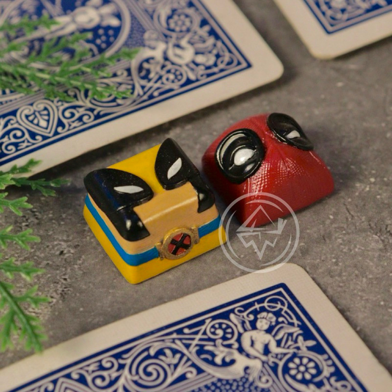 Deadpool wolverine artisan keycaps set movie friendship keycaps ...