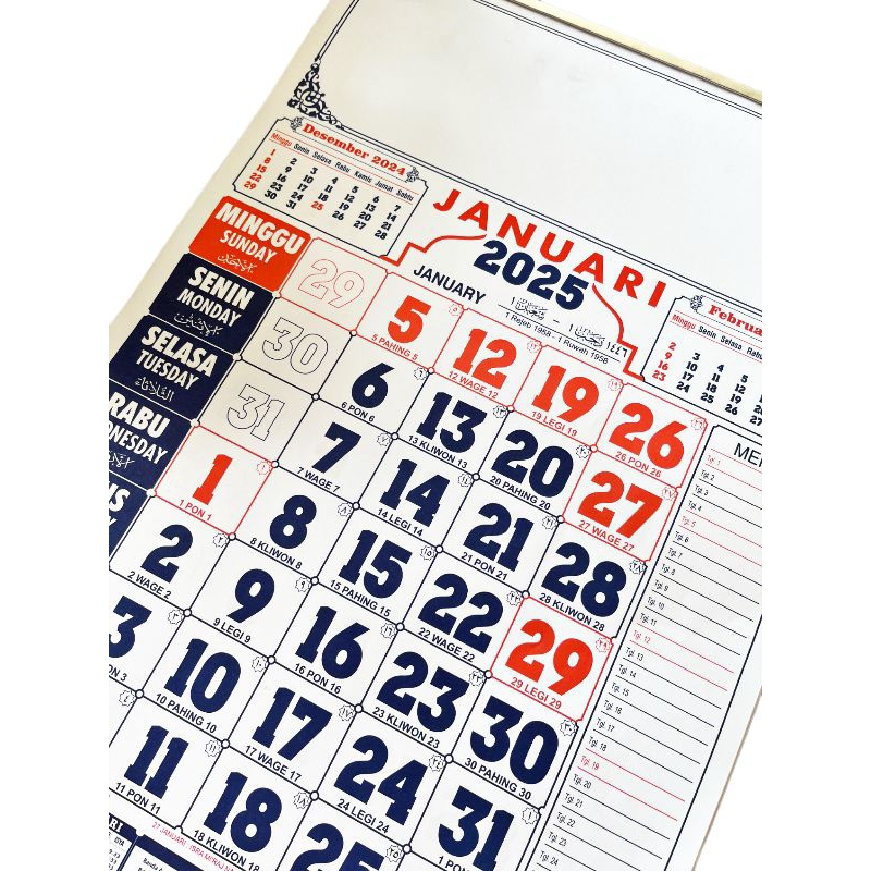 2025 wall calendar/2025 calendar/wall calendar | Shopee Singapore
