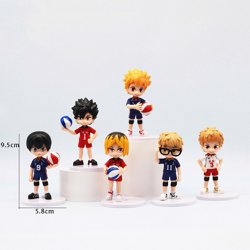 Haikyuu KARASUNO & NEKOMA Action Figures: Cute Kawaii Version - Hinata ...