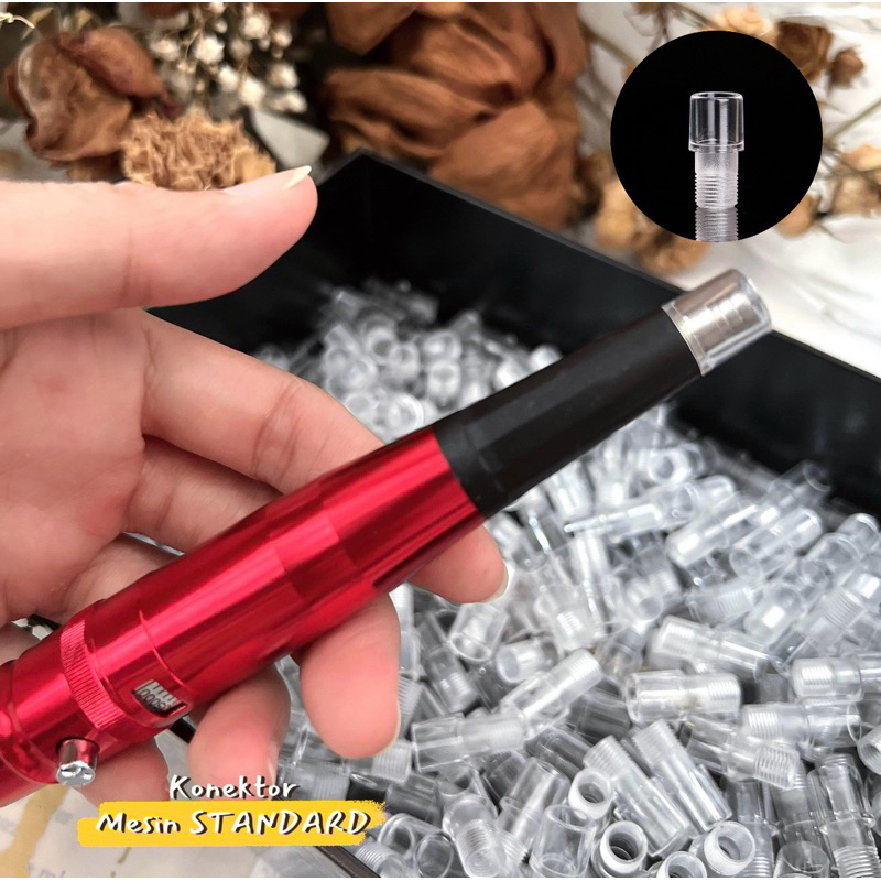 MESIN Pink Ombre Embroidery Machine Head Acrylic Connector and Standard ...