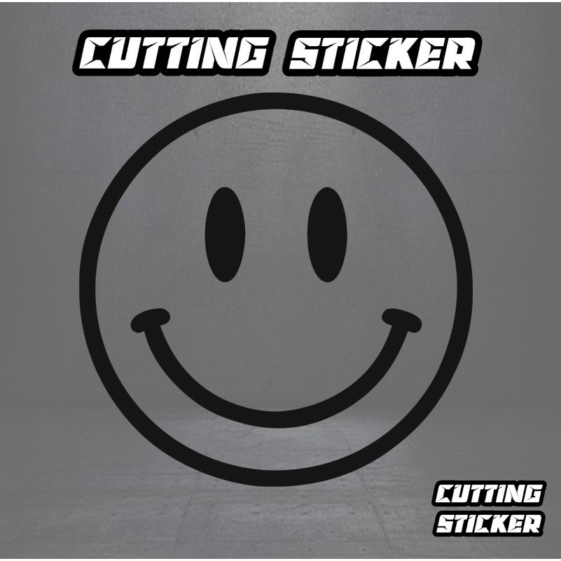 Full Smile Emoticon Stickers - Cutting Sticker | Shopee Singapore