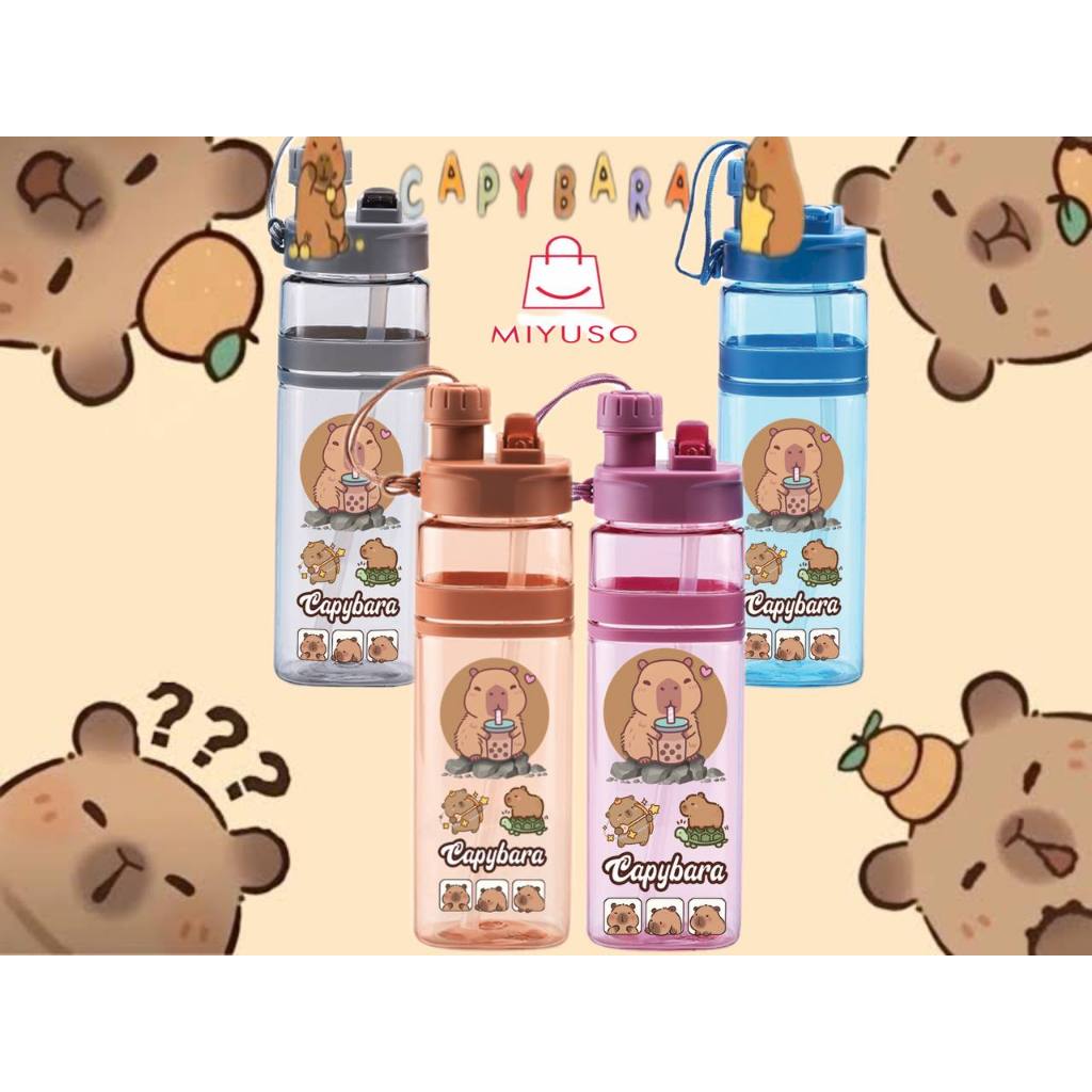 Capybara 2-in-1 700ml Drinking Bottle Capybara Bottle | Shopee Singapore