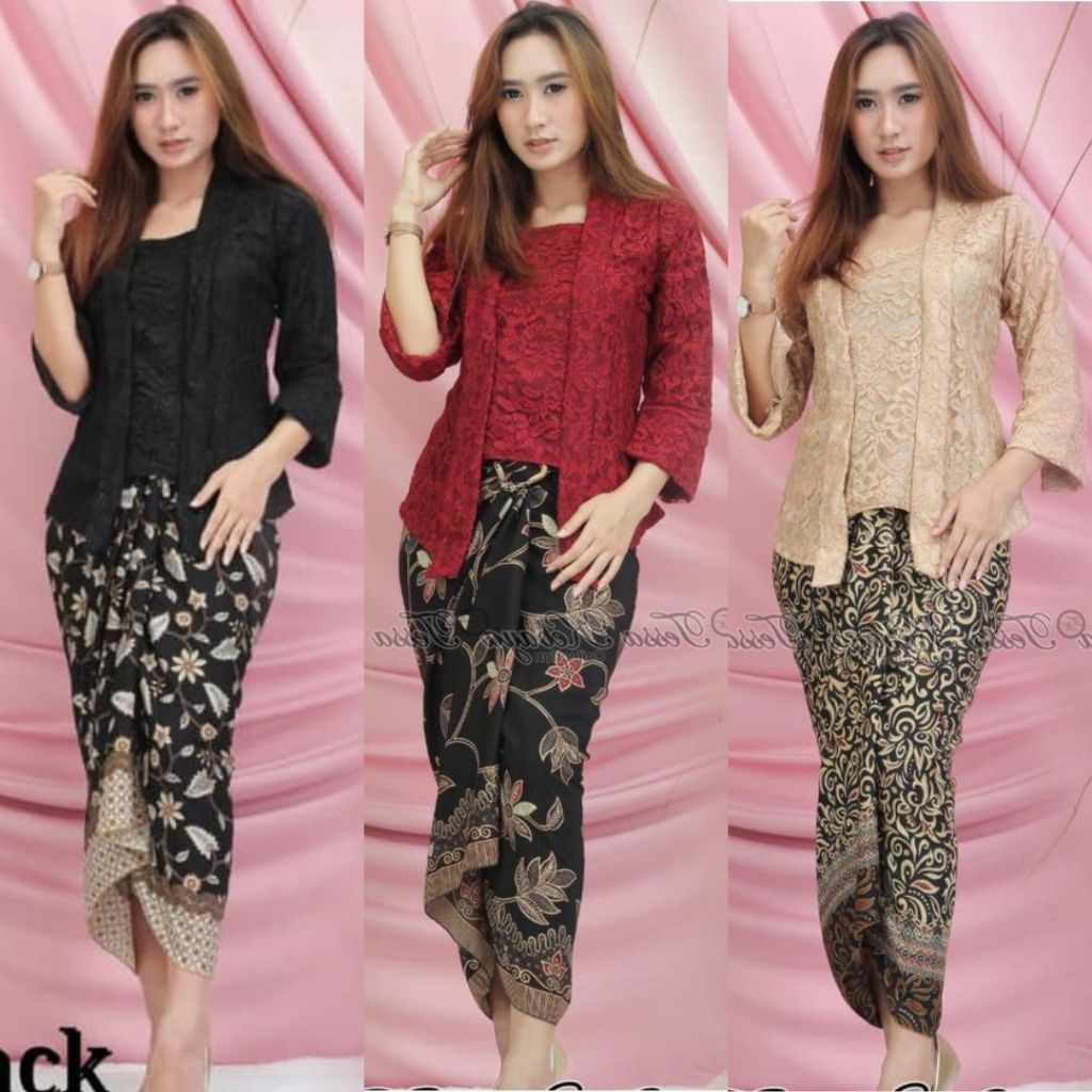Modern Brukat Kebaya Suit, Politika Model, Brocade Graduation Kebaya ...