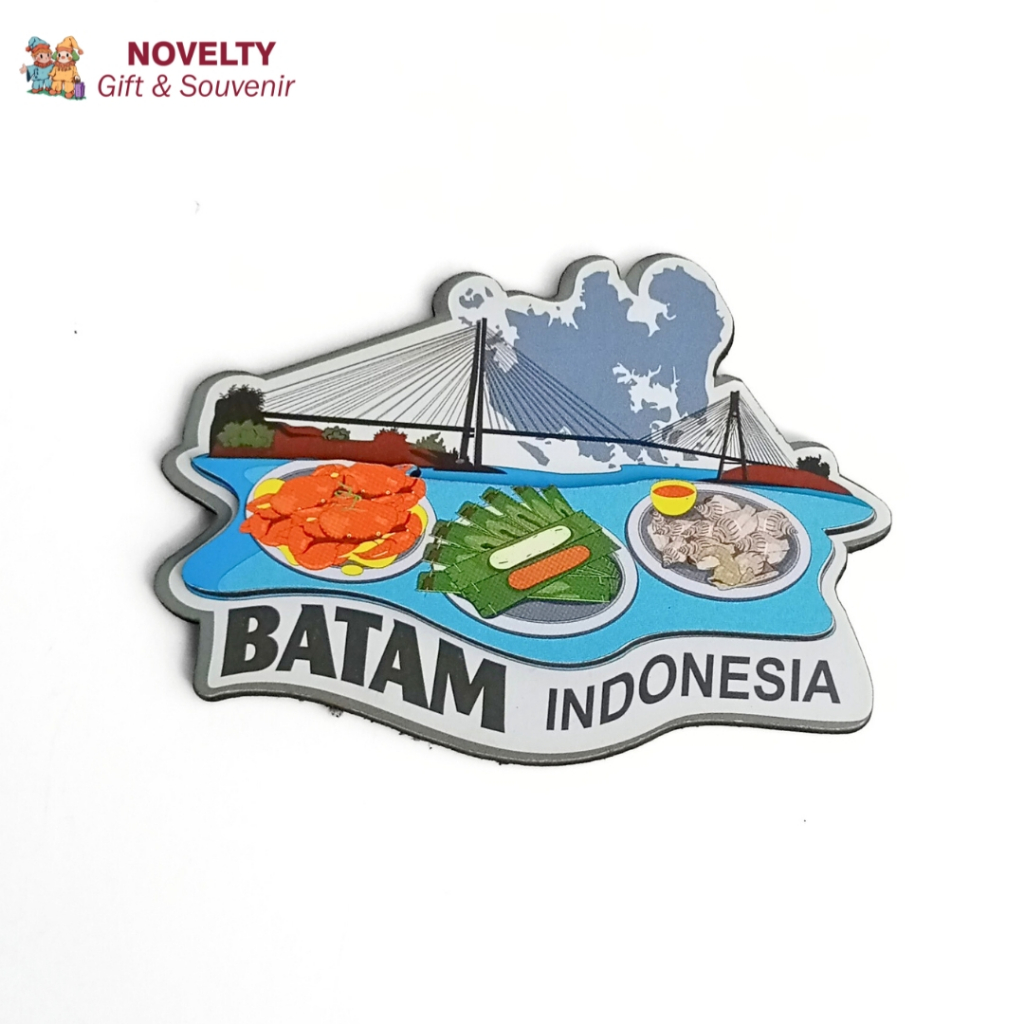 Batam refrigerator magnet Souvenir from Indonesia | Shopee Singapore