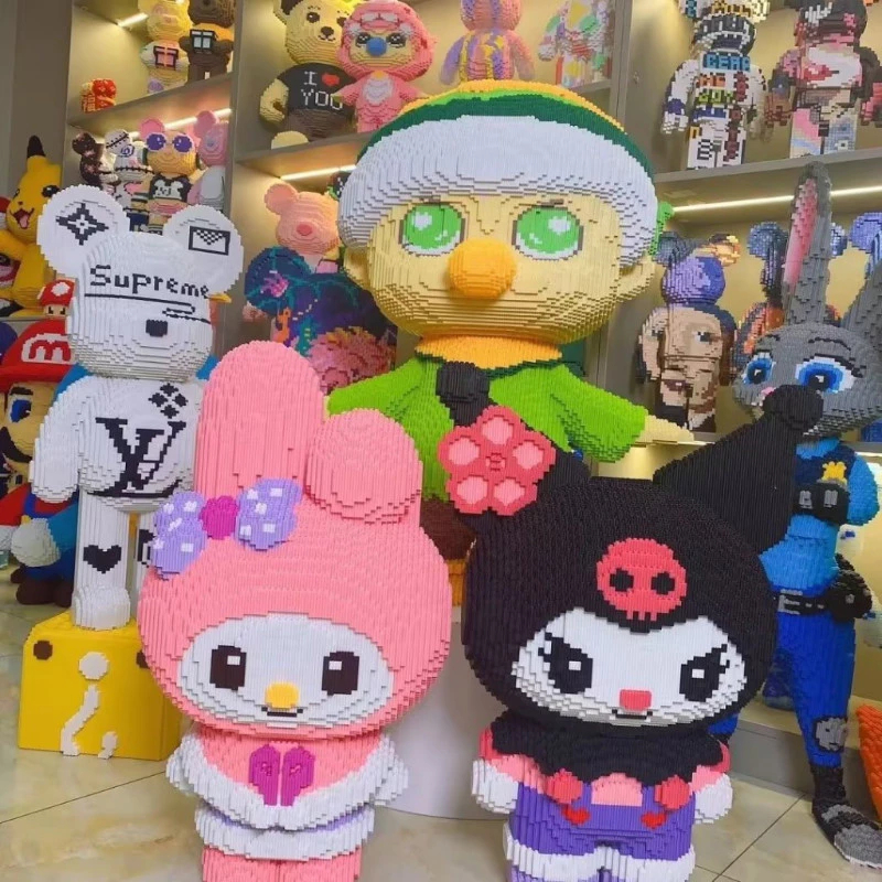 Nano Blocks Sanrio Big Series 3D Model Jumbo Melody Kuromi Bricks Anime ...