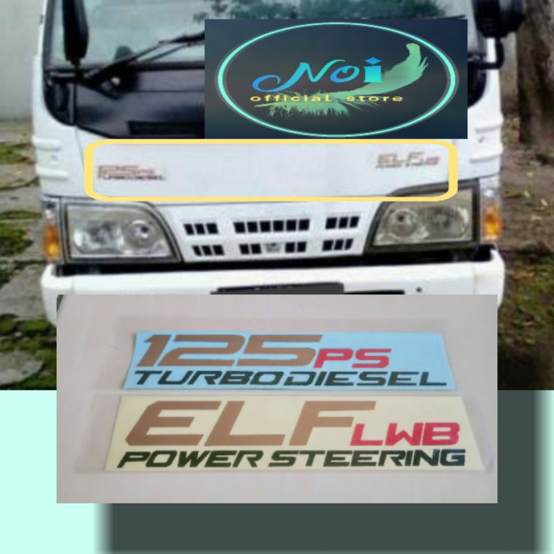 125 PS + Elf LWB power steering sticker for ISUZU Elf cars | Shopee ...