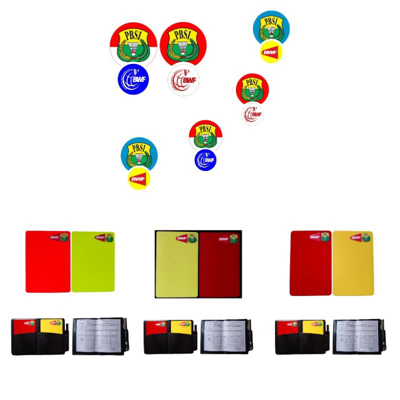 Complete Card and Coin Package for Badminton Referee Referee / Referee ...