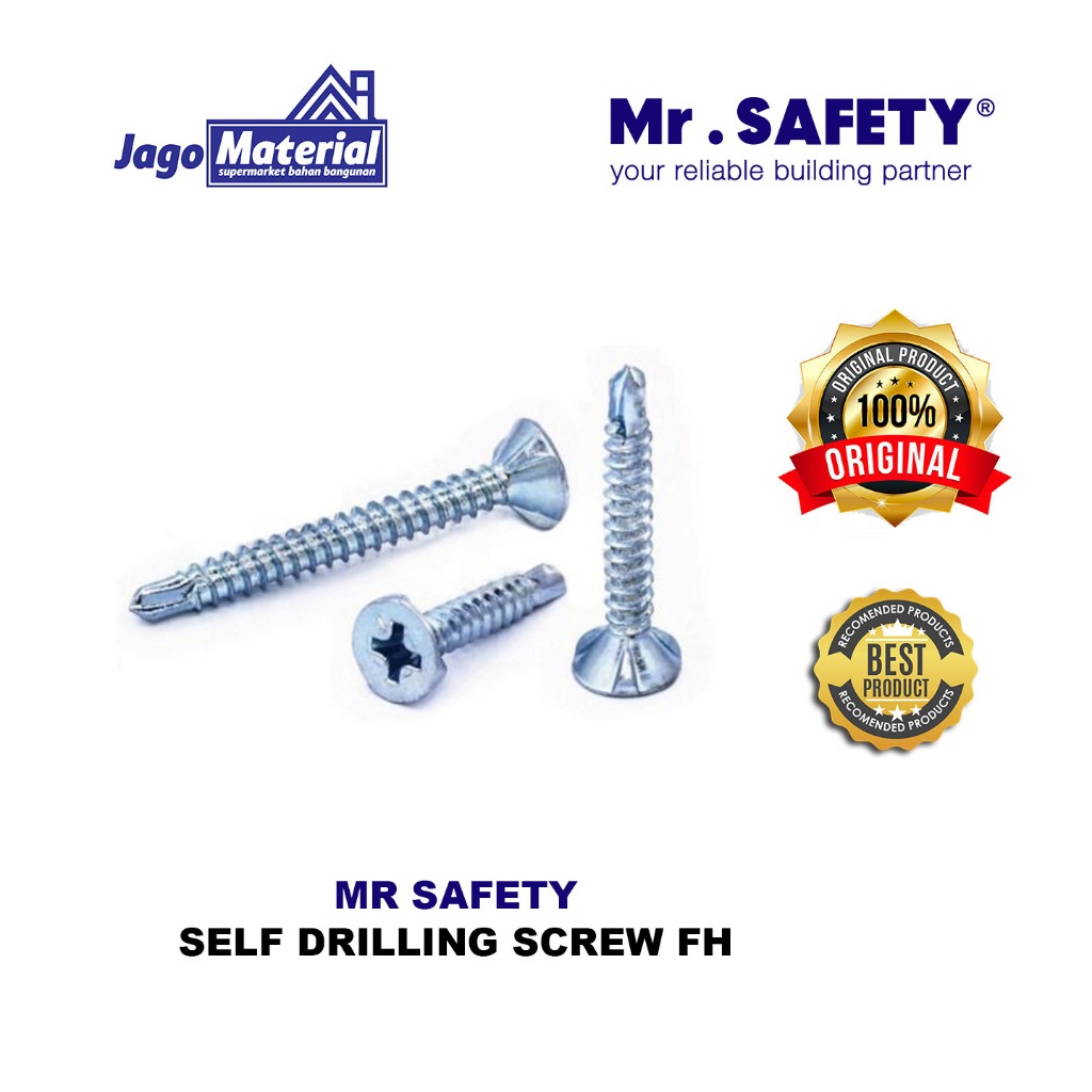 Mr Safety Self Drilling Screw FH - Mild Steel Screw | Shopee Singapore
