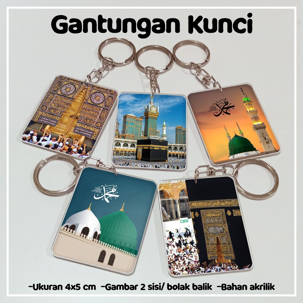 GANTUNGAN Mekkah Ganci - Kaaba key chain - keychan mecca | Shopee Singapore