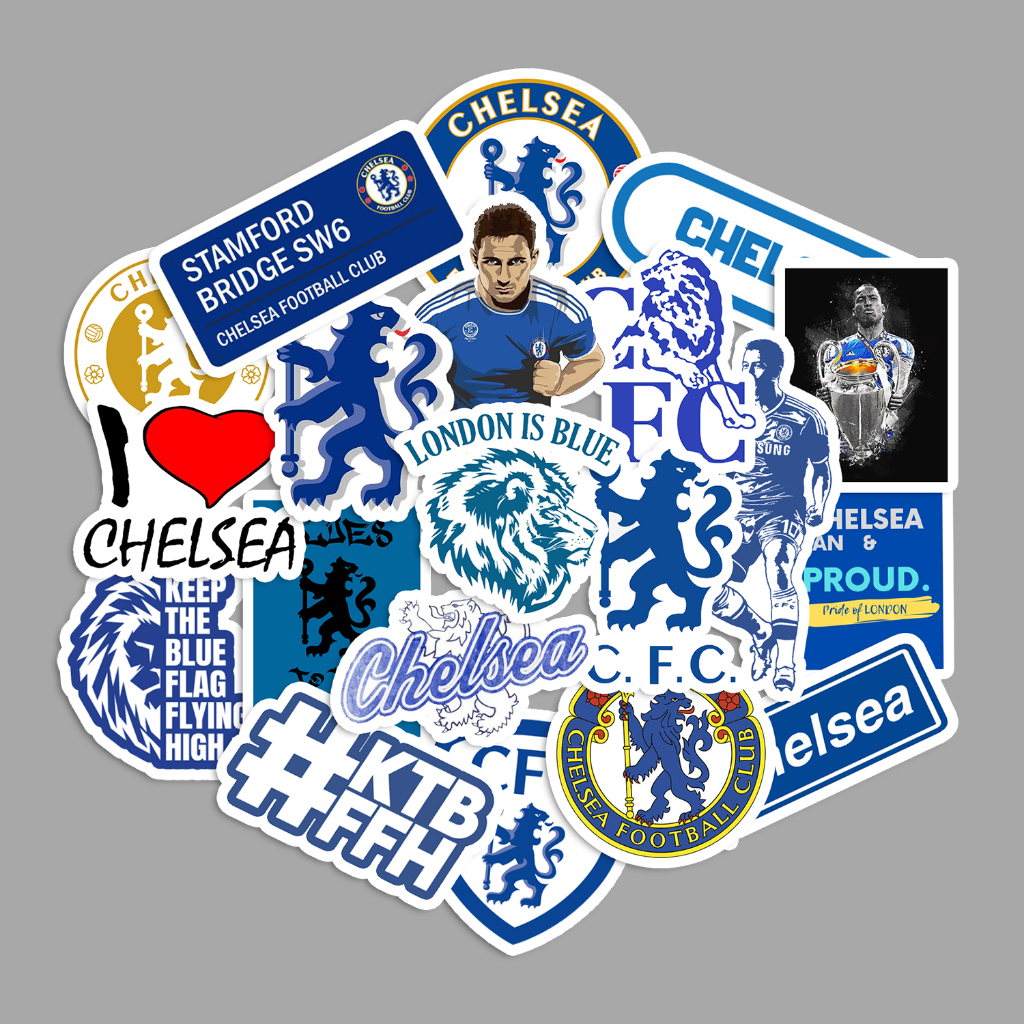 Sticker PACK - CHELSEA FC | Suitcase STICKER TUMBLER STICKER HELMET ...