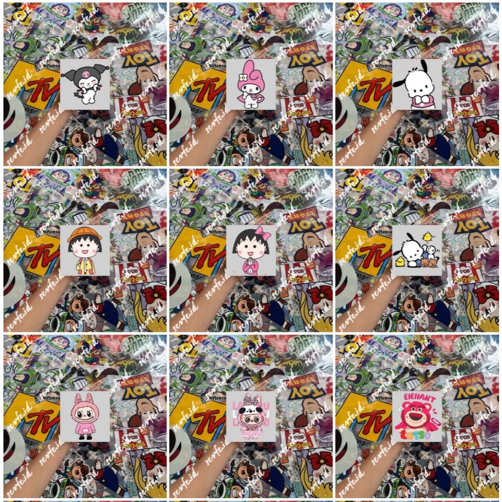 Small Iron-On Screen Printing DTF Stickers J (content 10-20 pcs ...