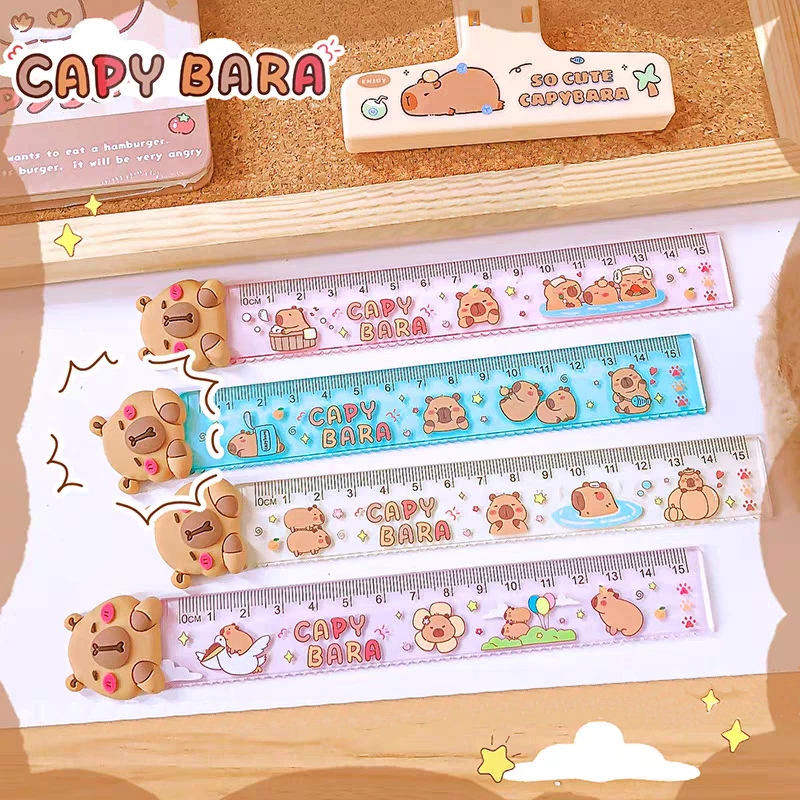 Bb Capybara Rubber Head Ruler 15cm (1PCS) | Shopee Singapore