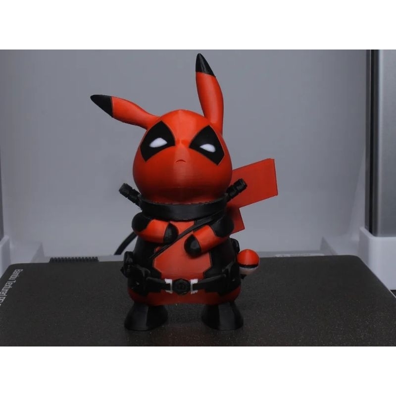 Pikachu x death pool (pipette) | Pokemon 3D print figure | Shopee Singapore