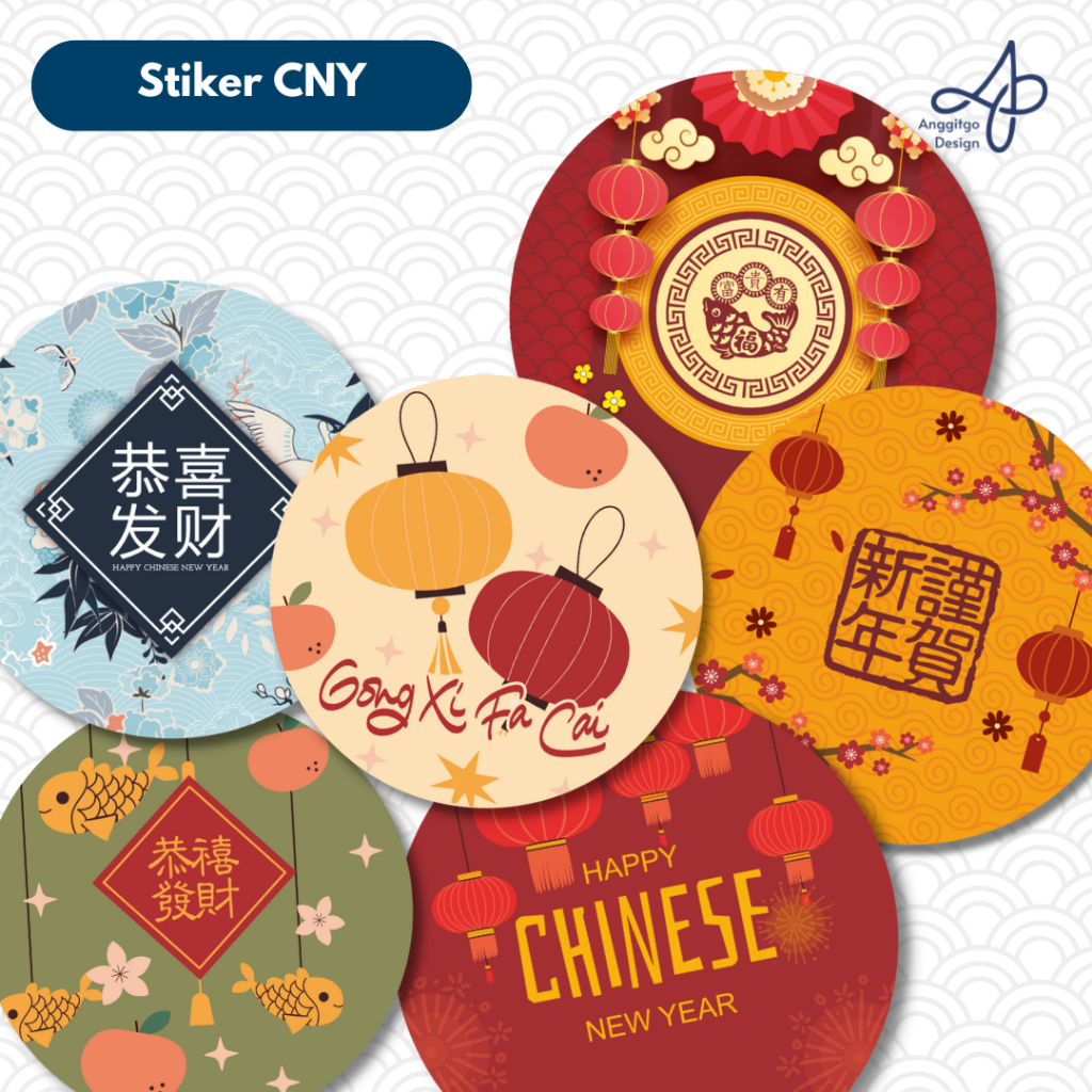 Cny Jar Stickers Chinese New Year Jar Stickers Happy Chinese New Year ...