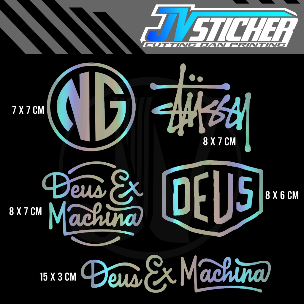 Cool stickers deus cutting stickers for stusy motorbikes | Shopee Singapore