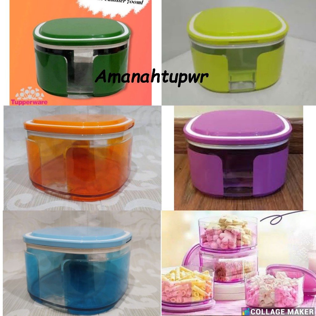 Window canister 700ml Tupperware crystal jar 700 ml | Shopee Singapore