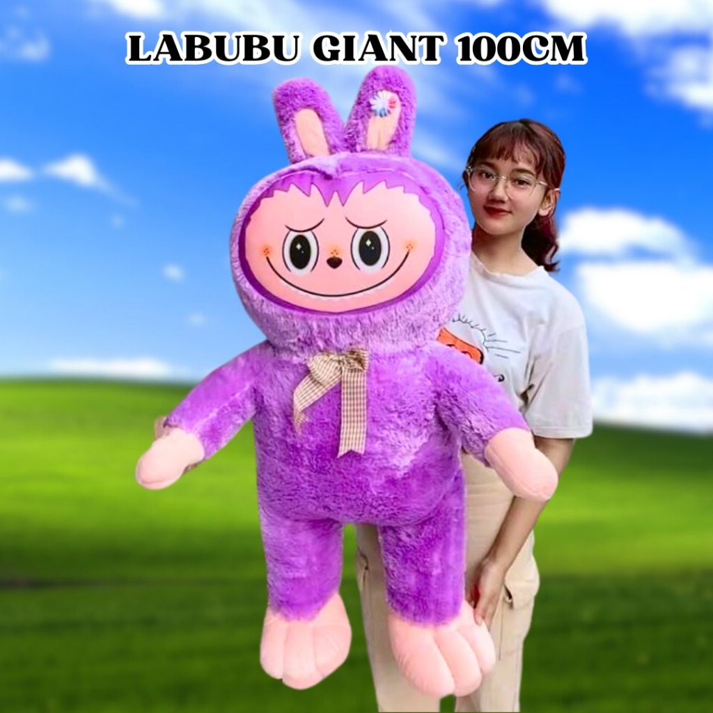 1 Meter Cute Labubu Doll, Super Jumbo Labubu Giant Doll | Shopee Singapore