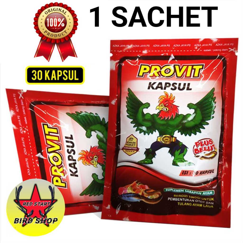 Provit RED Vitamin Capsules for Bangkok Fighting Roosters Breakfast ...