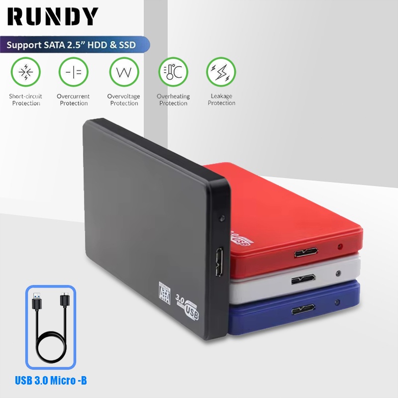 RUNDY Hard Disk Casing External USB 3.0 HDD/SSD Casing/Enclosure 2.5 ...