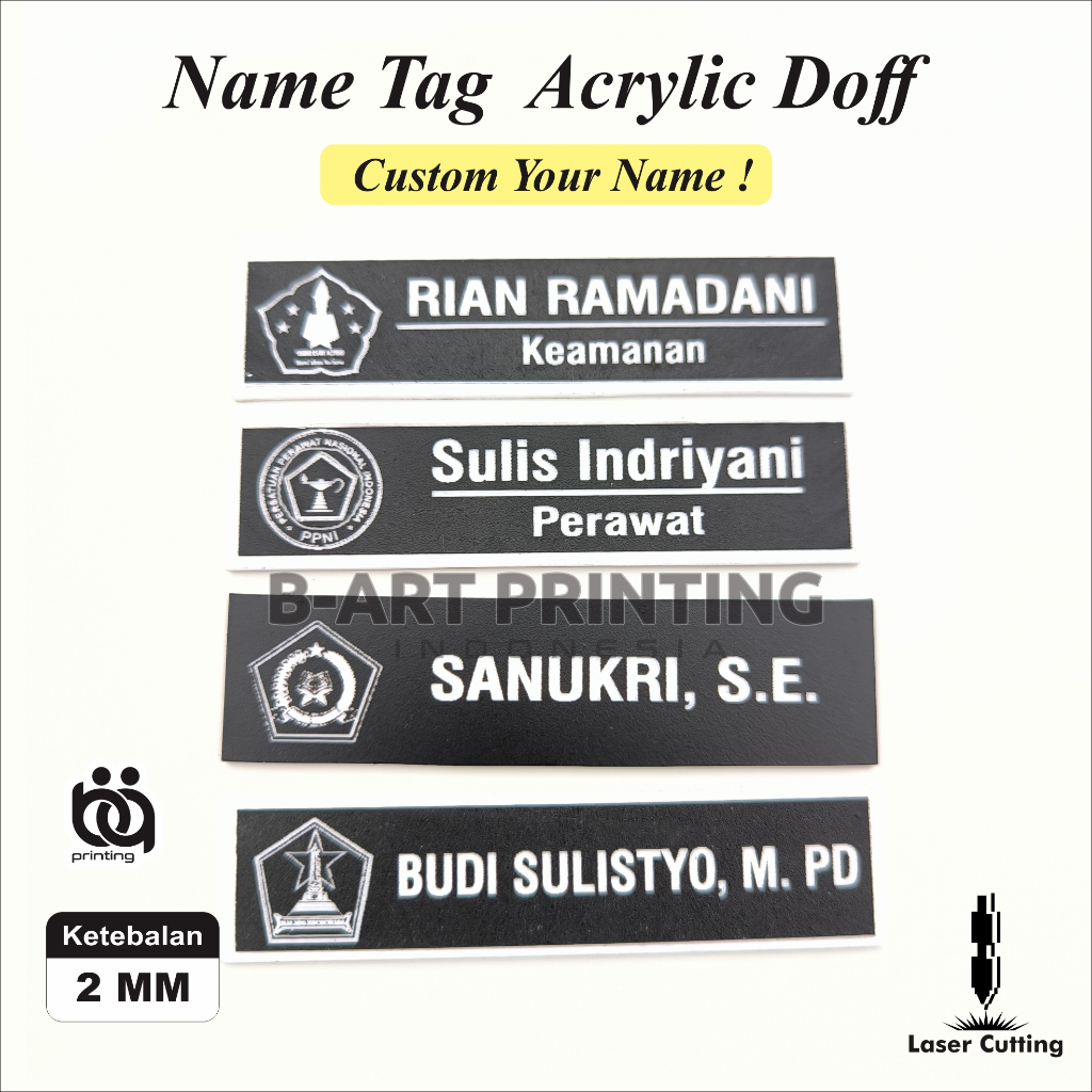 IMMEDIATELY SEND NAME TAG GAFIR GRAVIER GAVIR Laser LIST WHITE CHEST ...