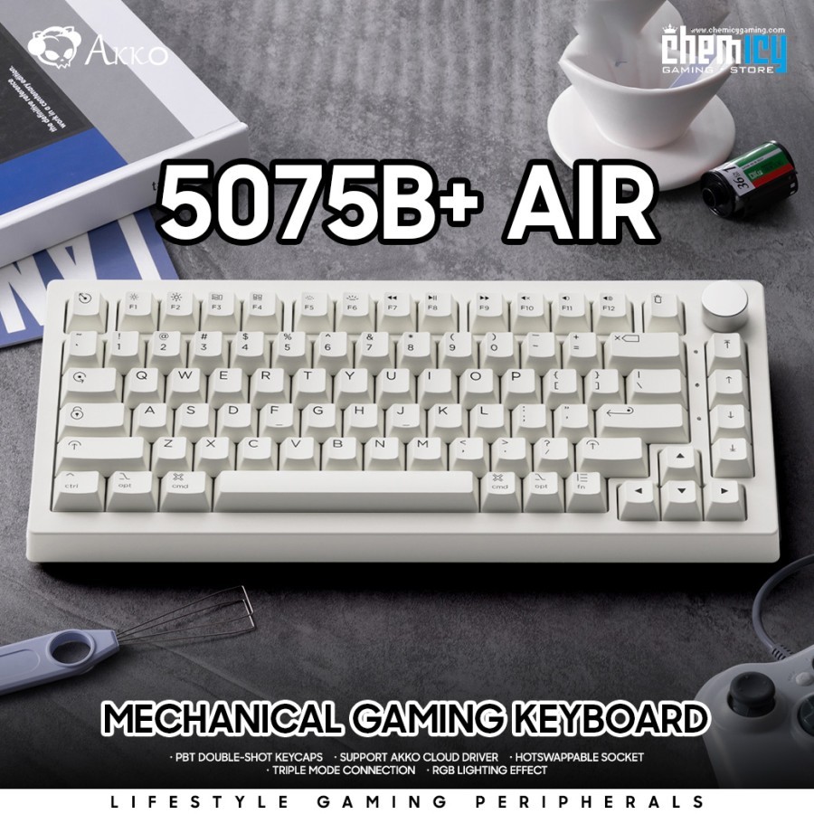 Akko 5075B Plus Air 75% Triple Connection RGB Mechanical Gaming ...