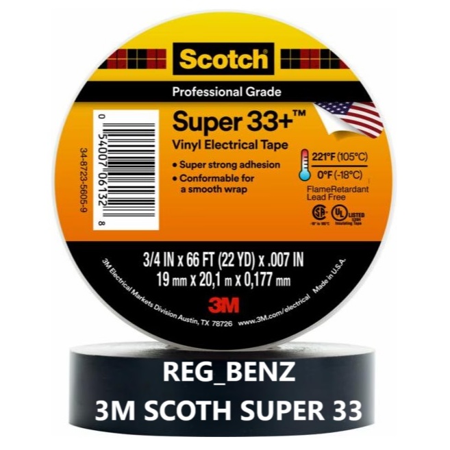 3M Scotch Super 33+ Vinyl Electrical Tape | 3M Scotch Super 33+ Black ...