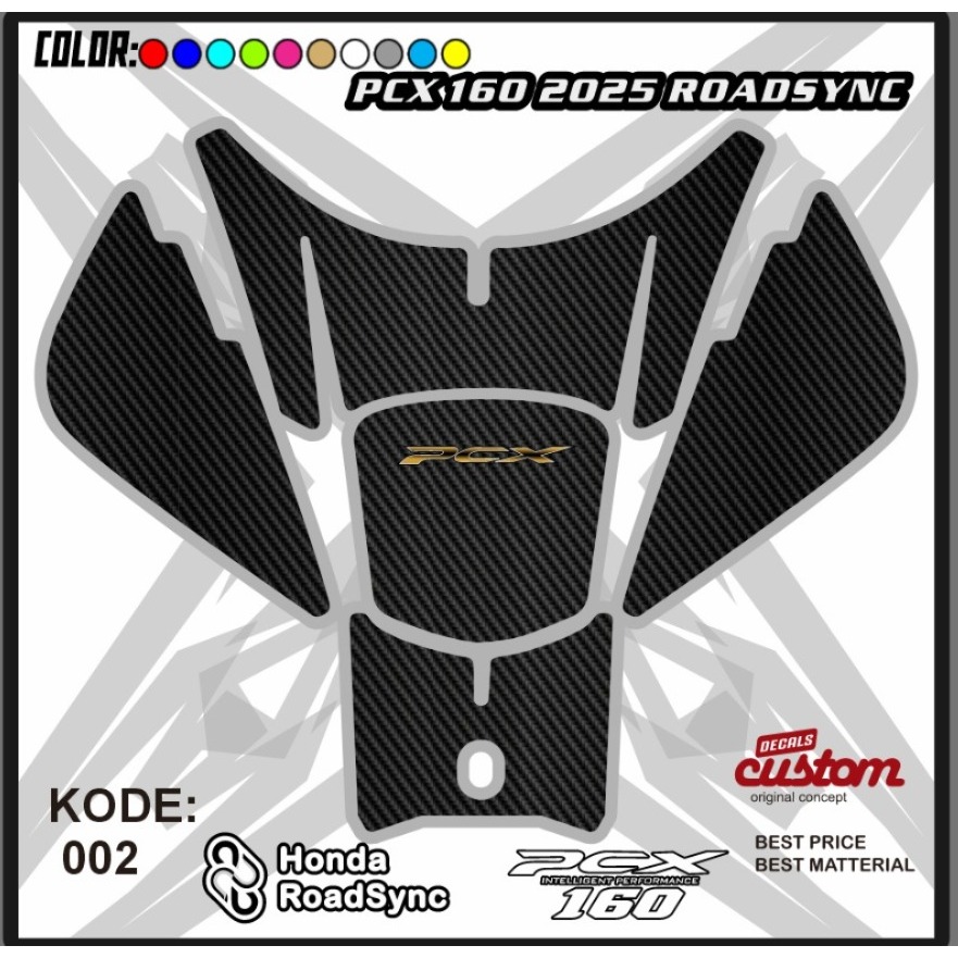 Tankpad DECKPAD PCX 160 2025 RUBBER RESIN FULLSET TOP PARTS PCX 2025 ...