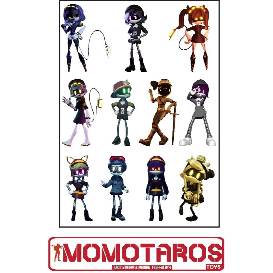 Sticker Murder Drones animated cartoon 1 pc | Shopee Singapore