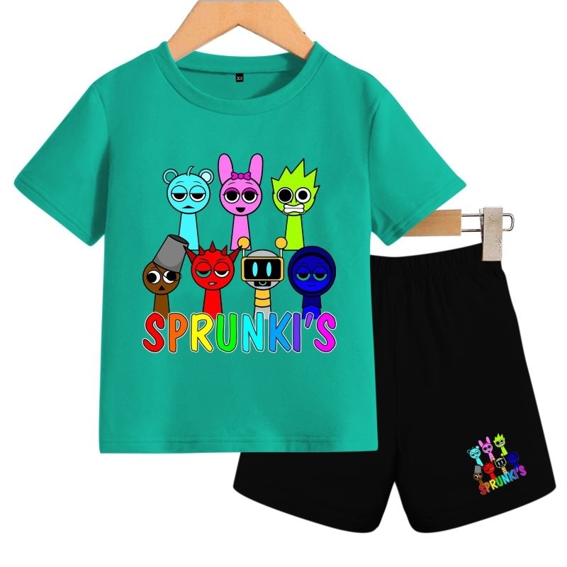 Latest SPRUNKI INCREDIBOX MOTIF CLOTHING SET SHORT SLEEVES | Shopee ...