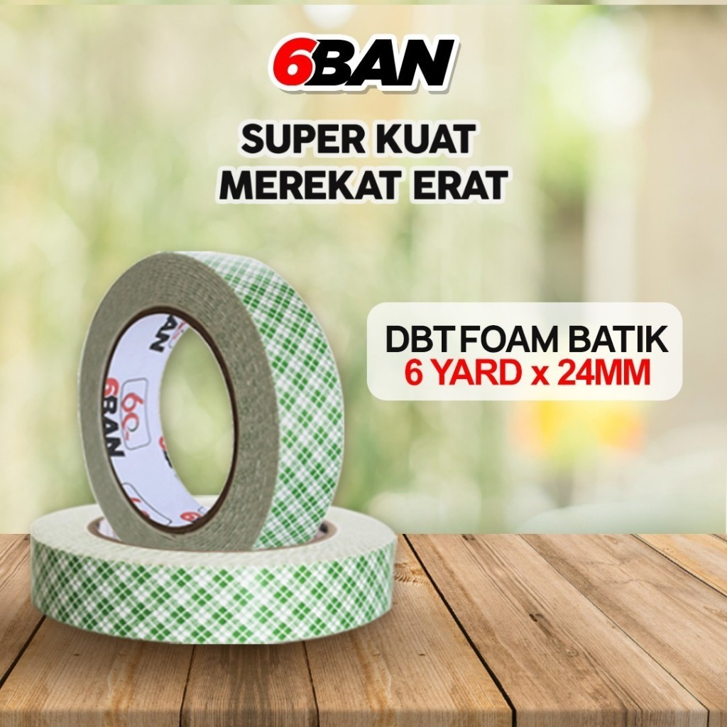 6ban DBT Batik Foam Tissue 24 x 6Y | Double Tape Foam 5 Meters | Shopee ...