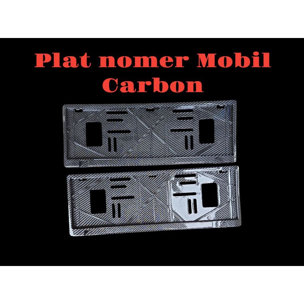 Black carbon CAR NUMBER PLATE HOLDER SET FRONT BACK ️carbon car number ...