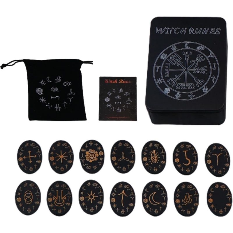 Wood Engraving Runes Ralan Runic Witch Runes | Shopee Singapore