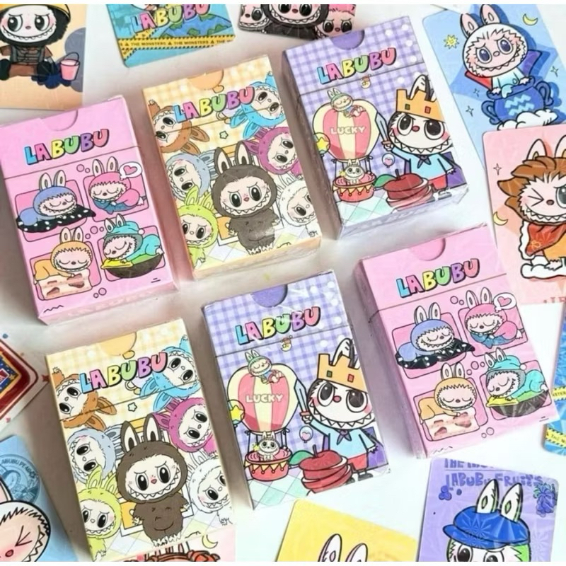 Labubu Photo Card Set Hologram contains 55 PCS | Shopee Singapore